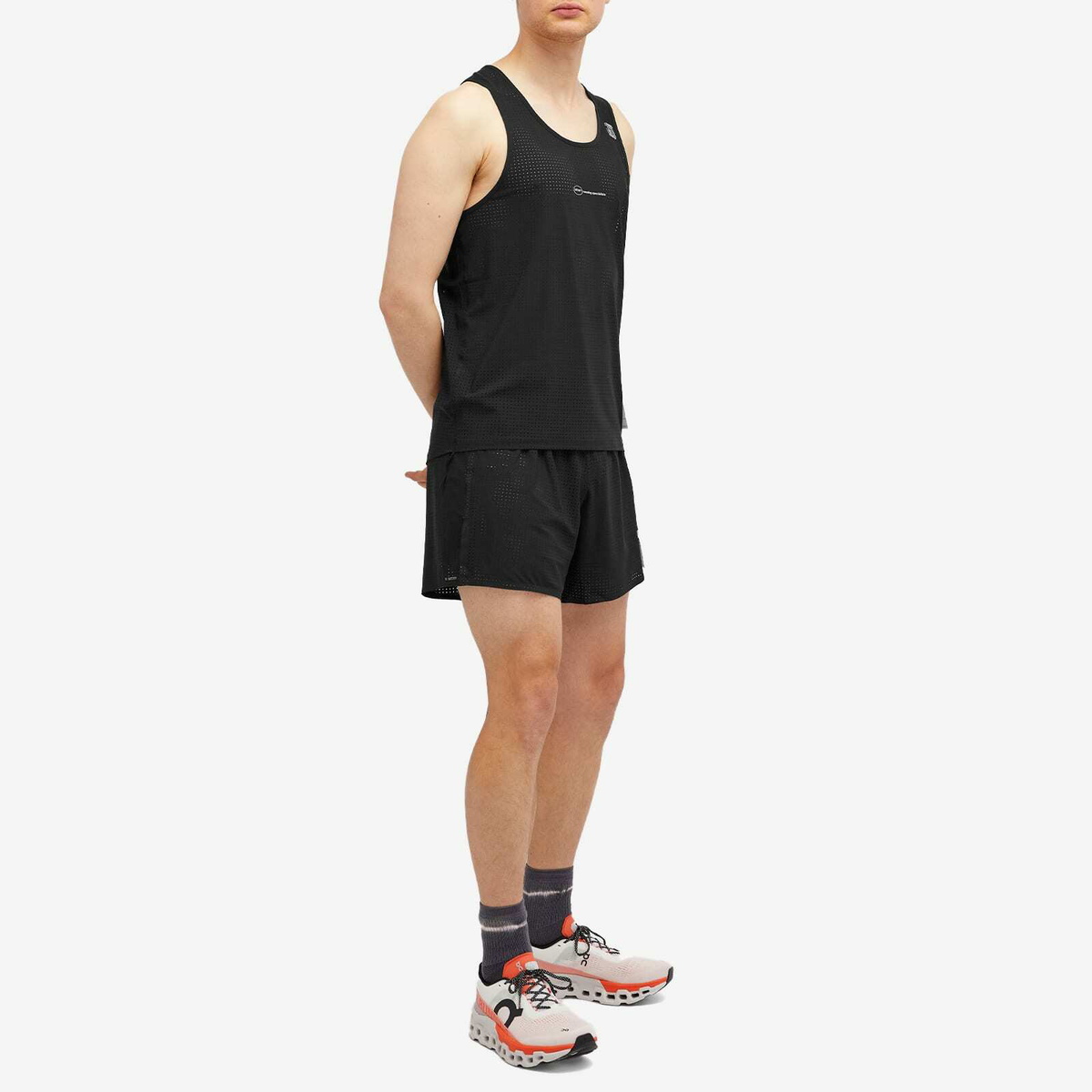 Satisfy Men's Space-O™ Singlet Vest in Black Satisfy