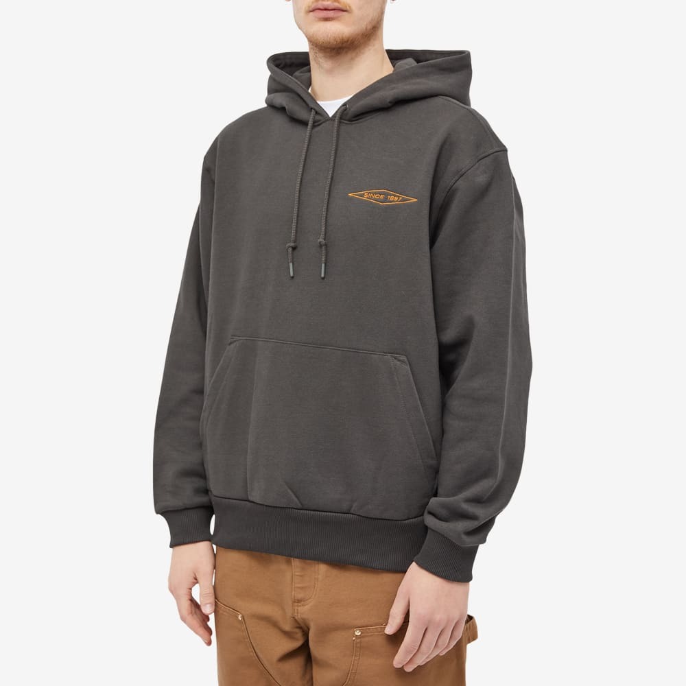 Filson Men's Prospector Embroidered Popover Hoody in Faded Black Filson