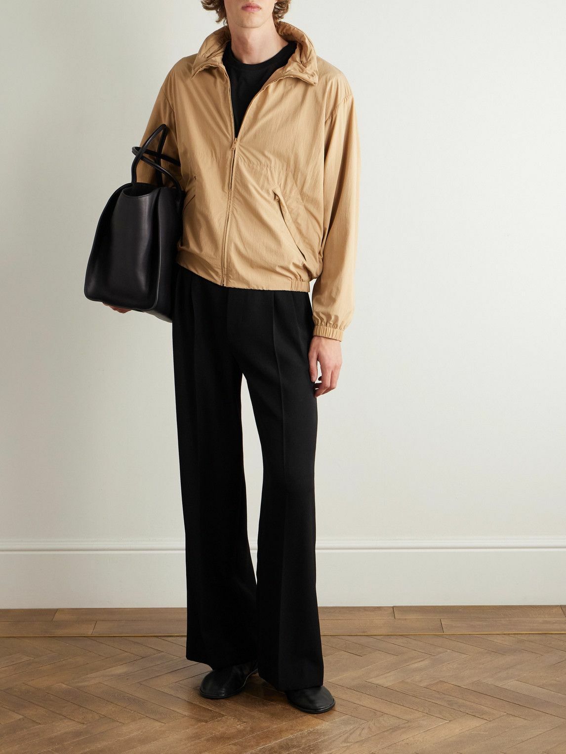 The Row - Rhian Shell Bomber Jacket - Neutrals The Row