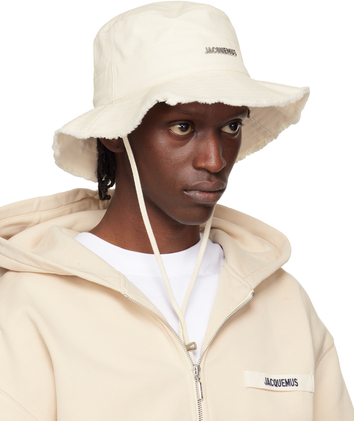 JACQUEMUS Off-White Les Classiques 'The Artichaut' Bucket Hat Jacquemus