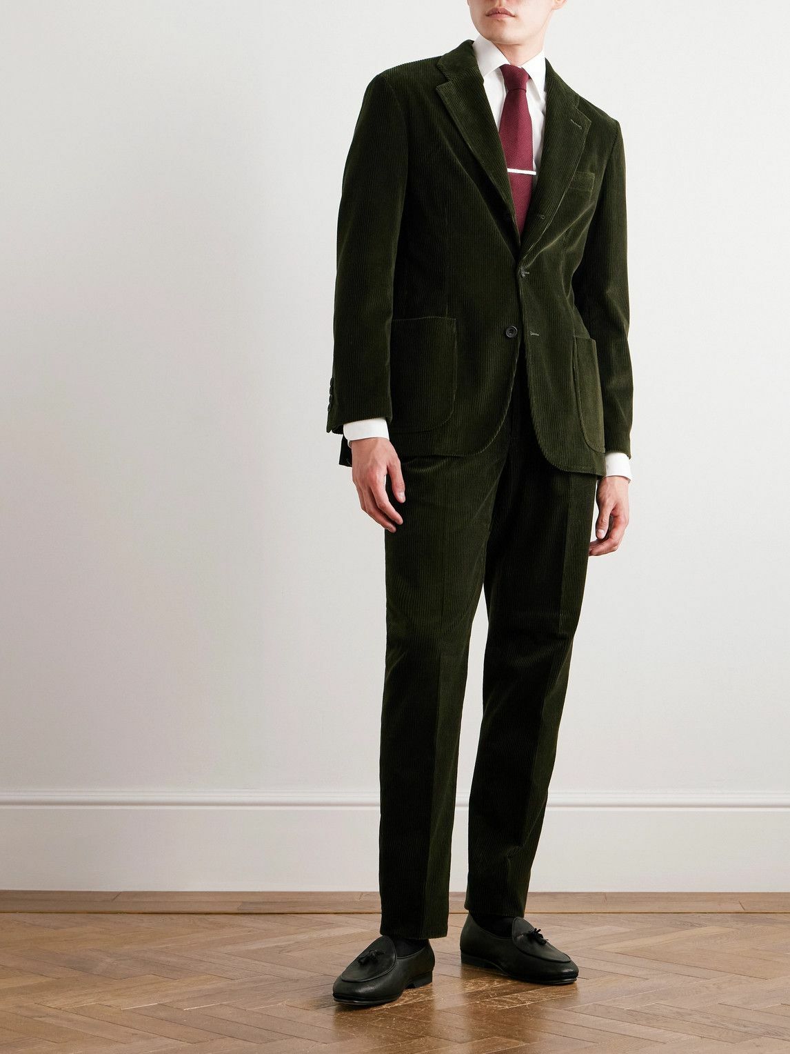 Rubinacci - Cotton-Corduroy Suit Jacket - Green Rubinacci