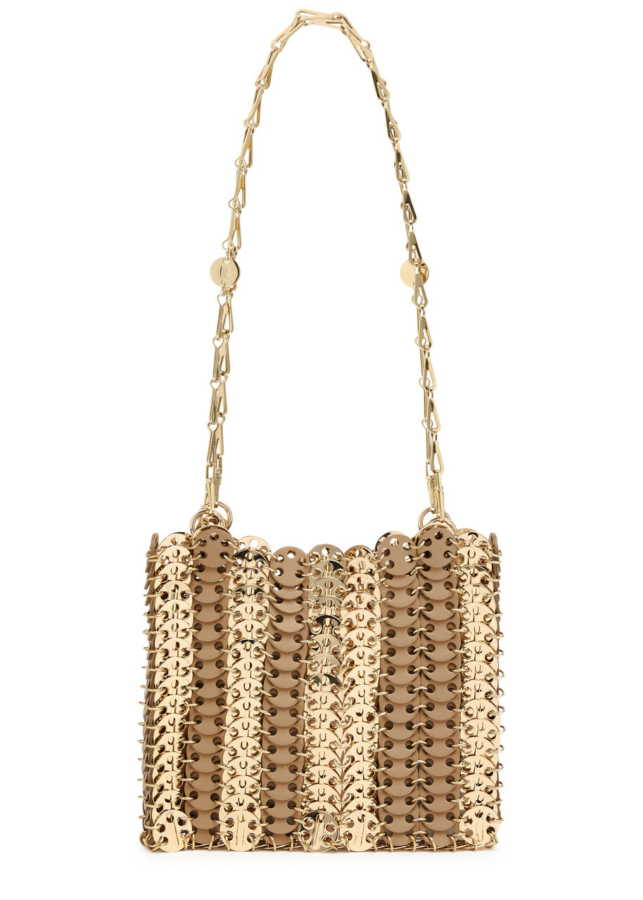 Rabanne 1969 Disc Leather Shoulder bag - Gold - One Size Paco Rabanne