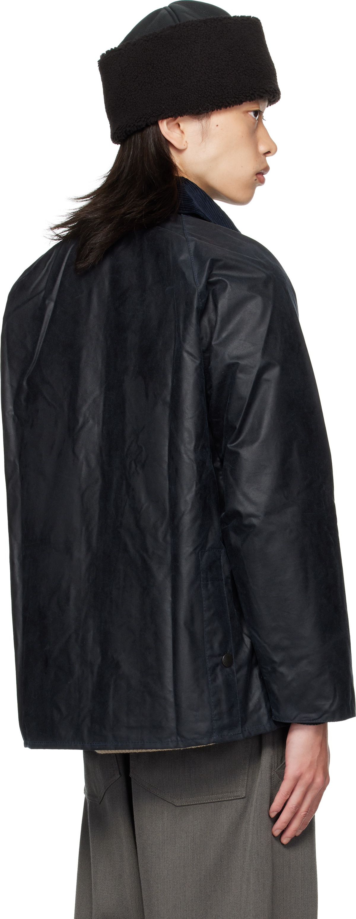 Barbour Navy Bedale Waxed Jacket Barbour