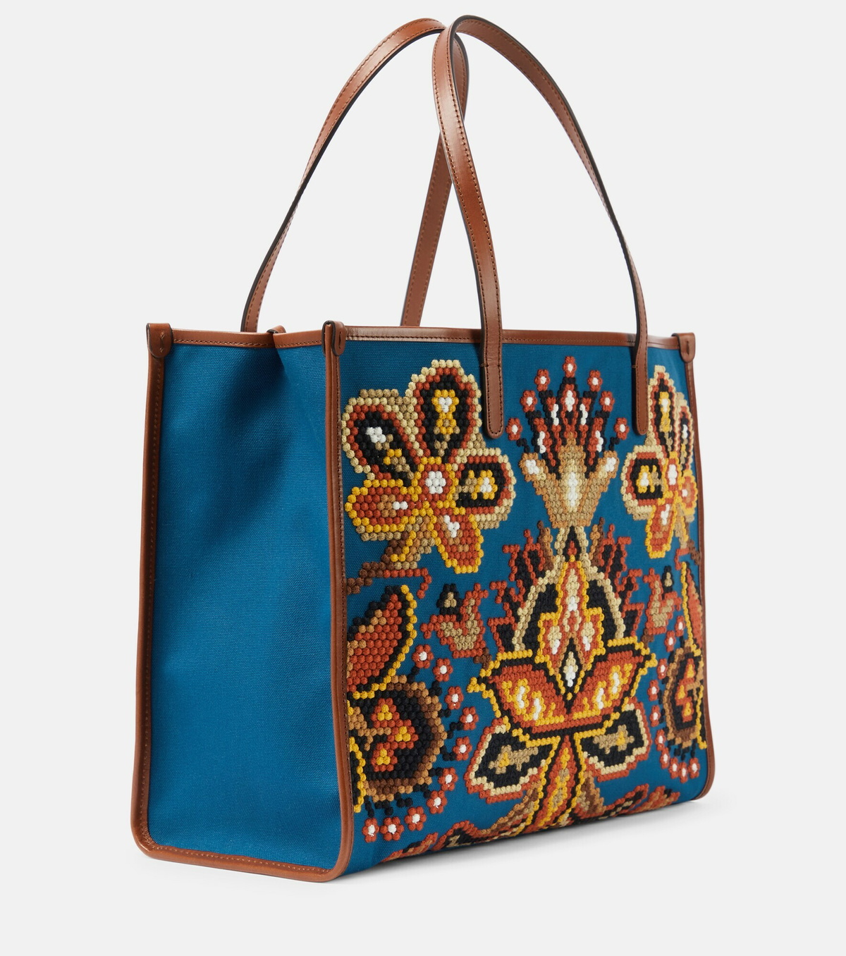 Etro - Globetrotter Medium embroidered tote Etro