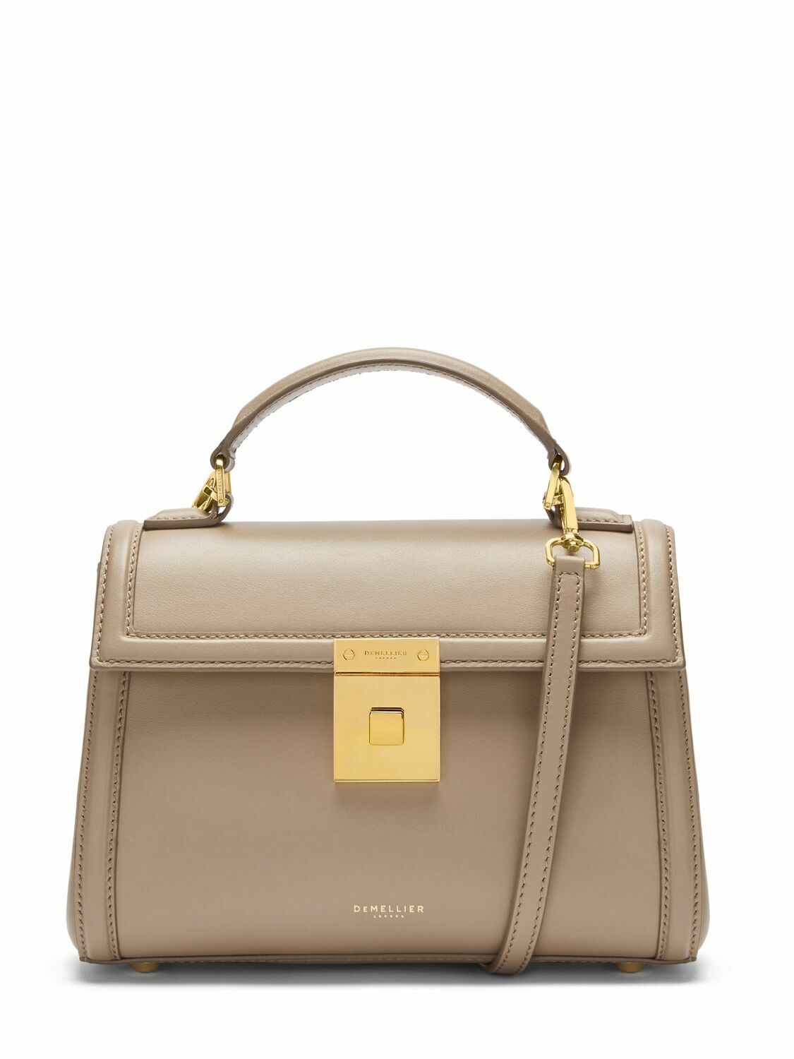 DEMELLIER Paris Smooth Leather Top Handle Bag DeMellier