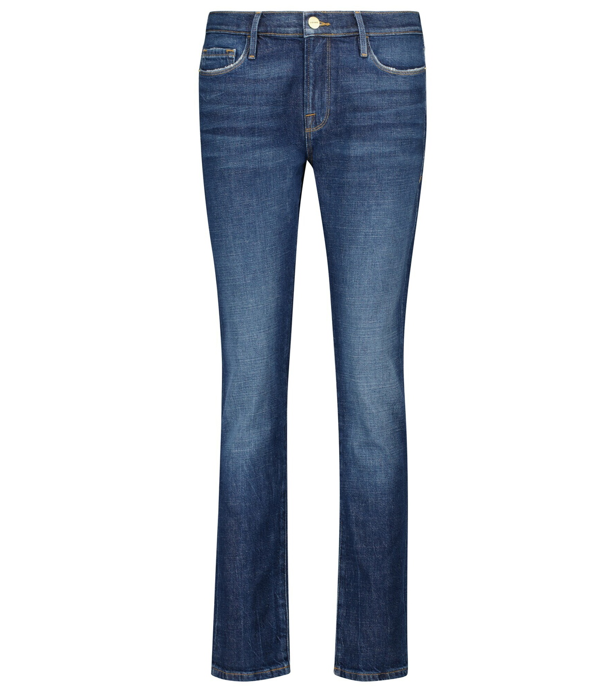 Frame - Le Garçon cropped mid-rise slim jeans Frame Denim