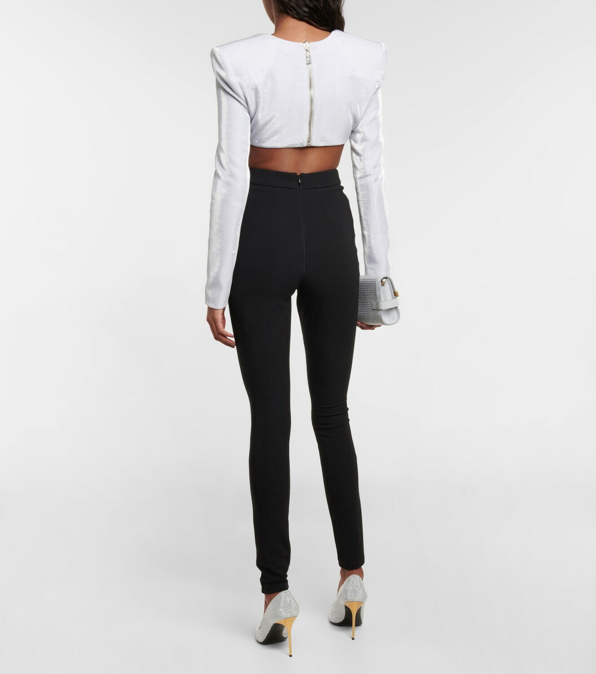 Balmain - Metallic crop top Balmain