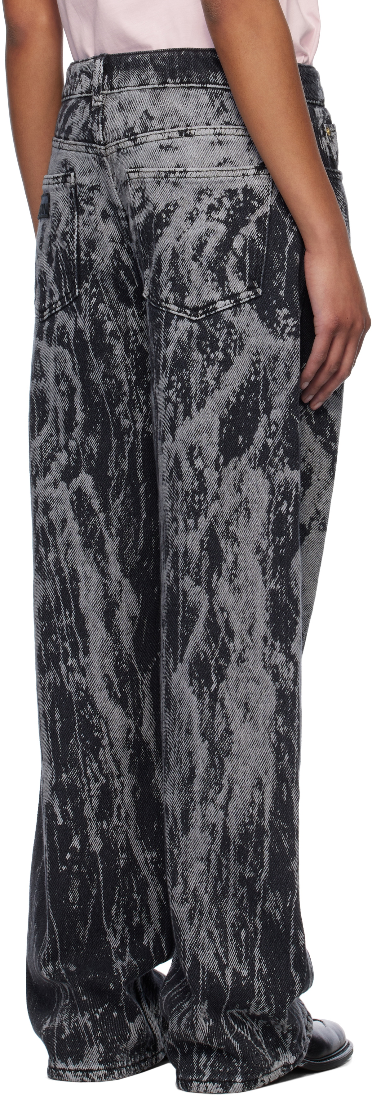 GANNI Black Heavy Denim Izey Jeans GANNI