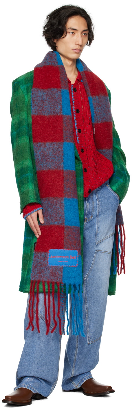 Andersson Bell Blue & Red Billy Scarf Andersson Bell