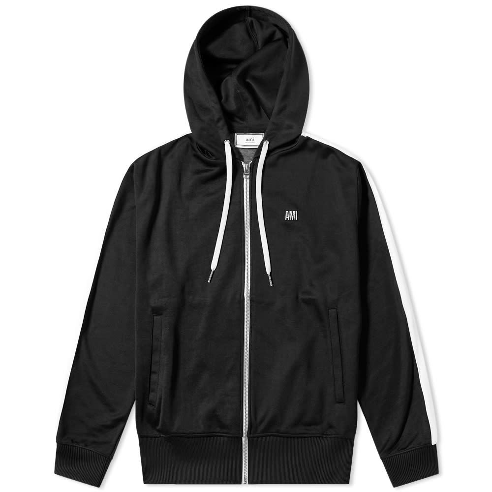 AMI Hooded Zip Up Track Top AMI