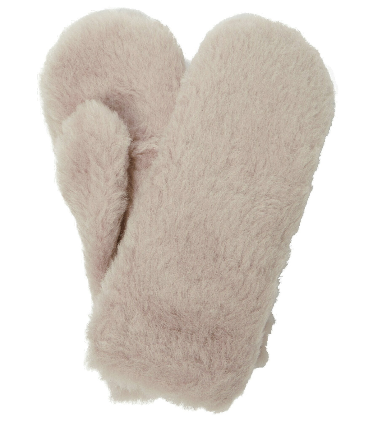 Max Mara - Ombrato alpaca, wool and silk mittens Max Mara
