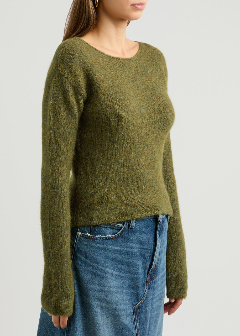American Vintage East Ribbed-knit Jumper Green American Vintage