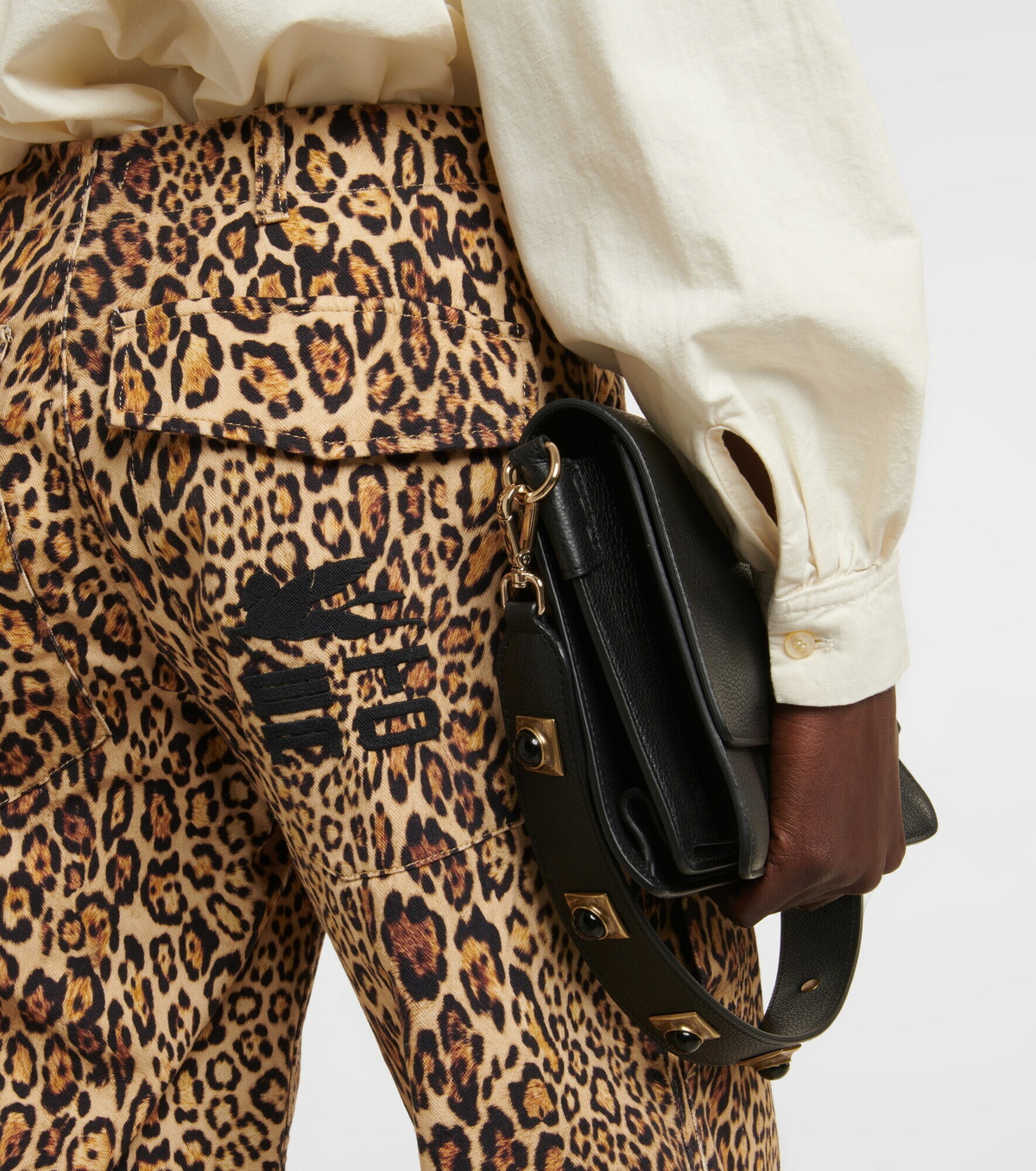 Etro - Leopard-print cotton cargo pants Etro