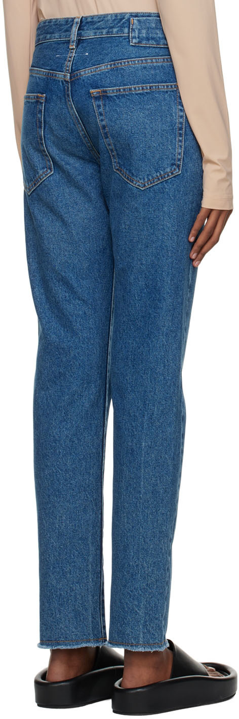 MM6 Maison Margiela Blue Button Jeans MM6 Maison Margiela