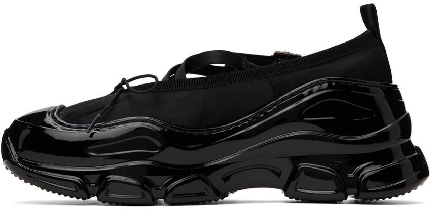 Simone Rocha Black Classic Criss Cross Tracker Ballerina Flats Simone Rocha