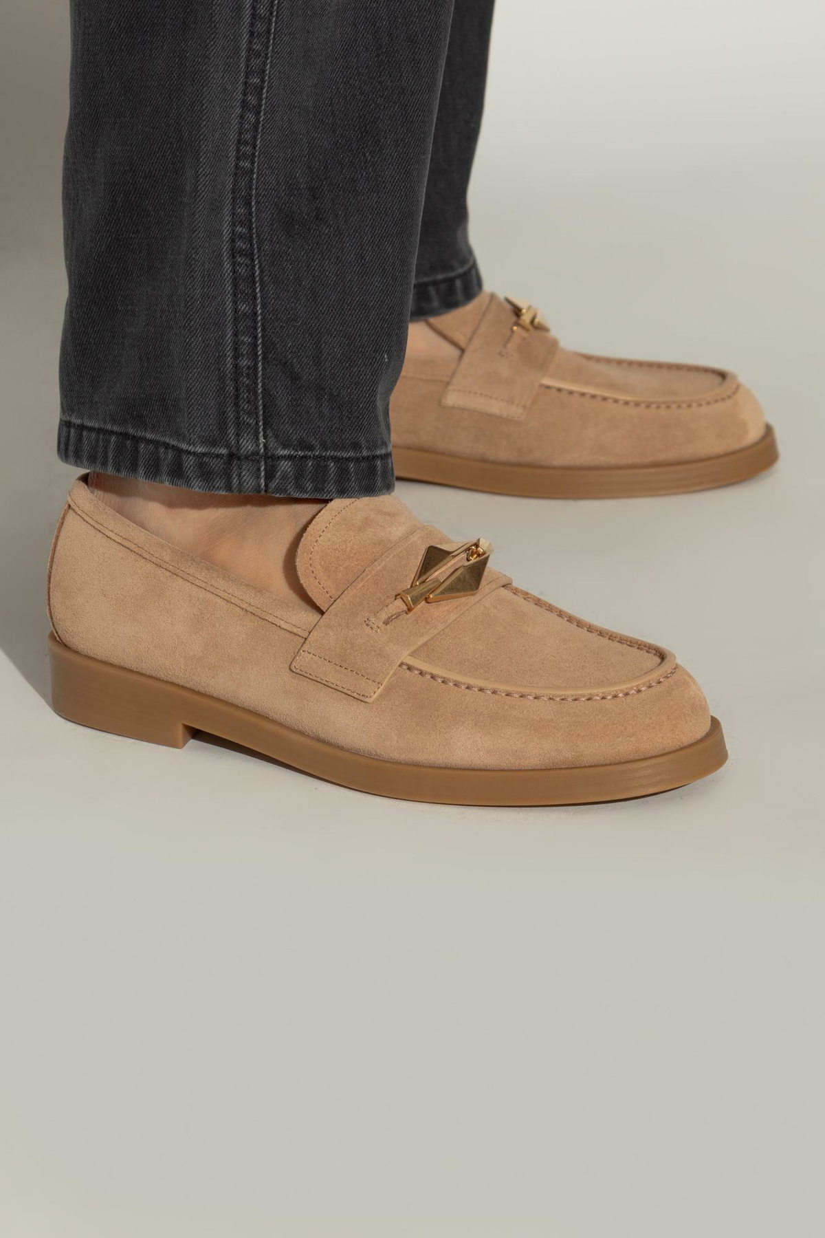 Jimmy Choo Suede Shoes Maddie Type Loafers Jimmy Choo