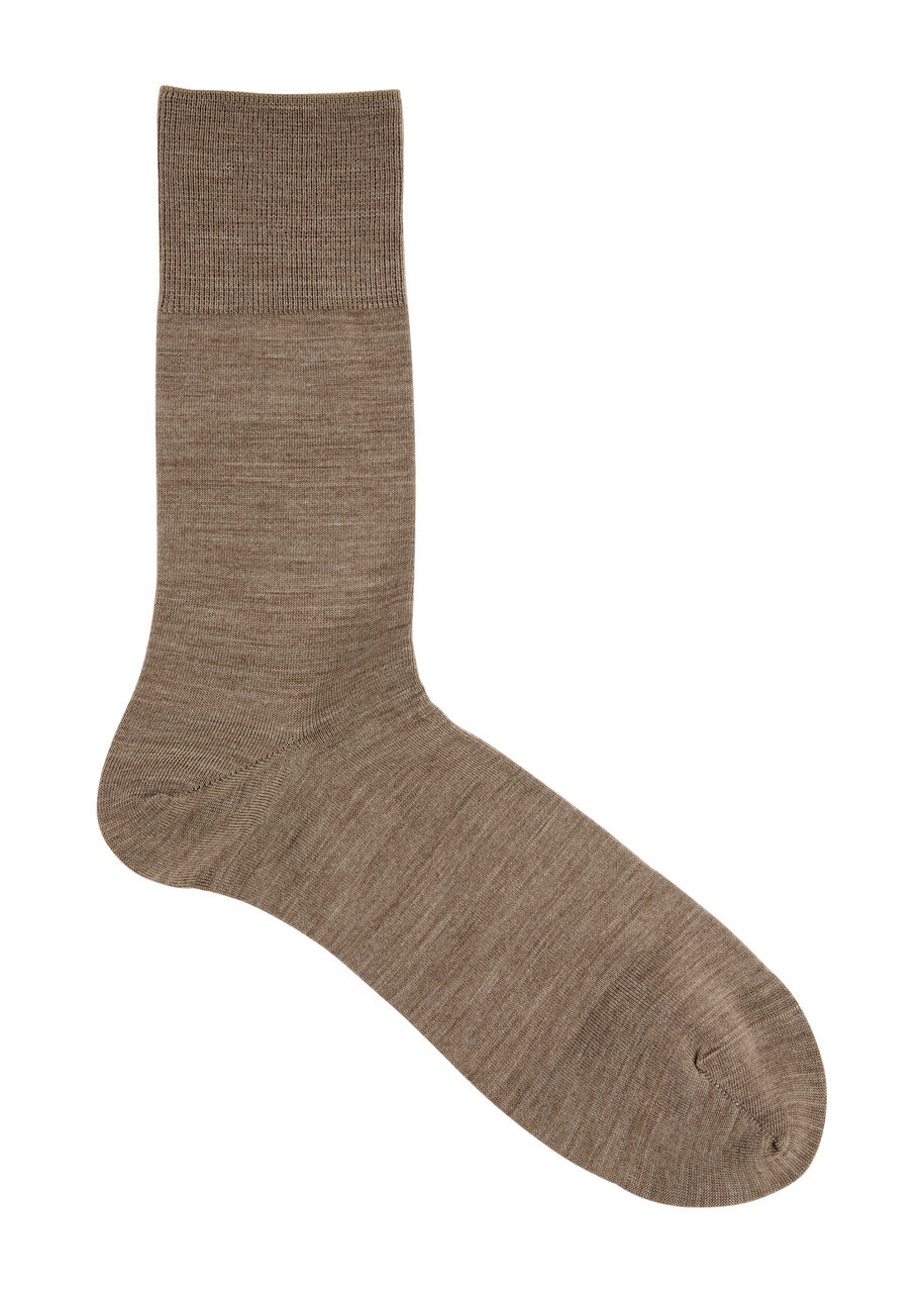Falke Airport Wool-blend Socks Beige FALKE Ergonomic Sport System