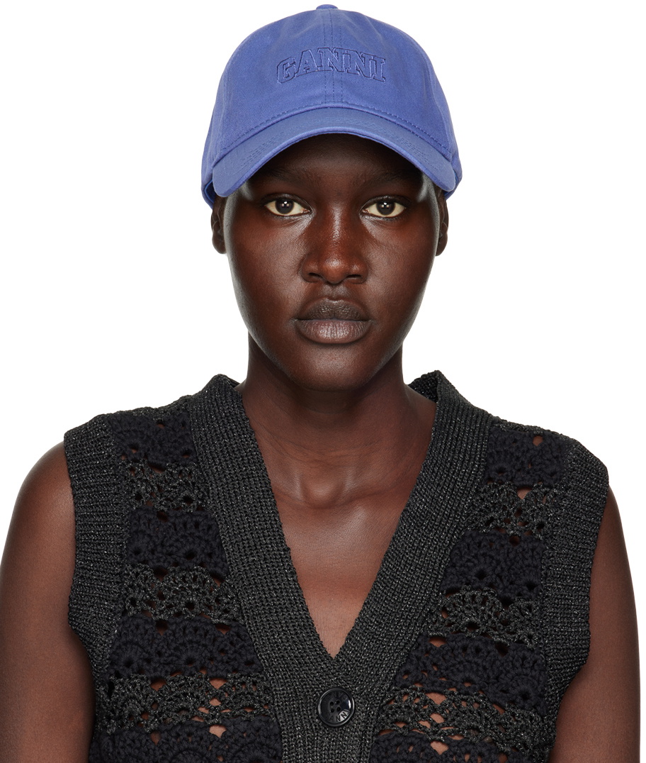 GANNI Blue Software Cap GANNI
