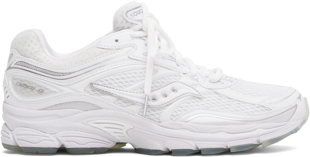 Saucony White ProGrid Omni 9 Socktop Sneakers Saucony