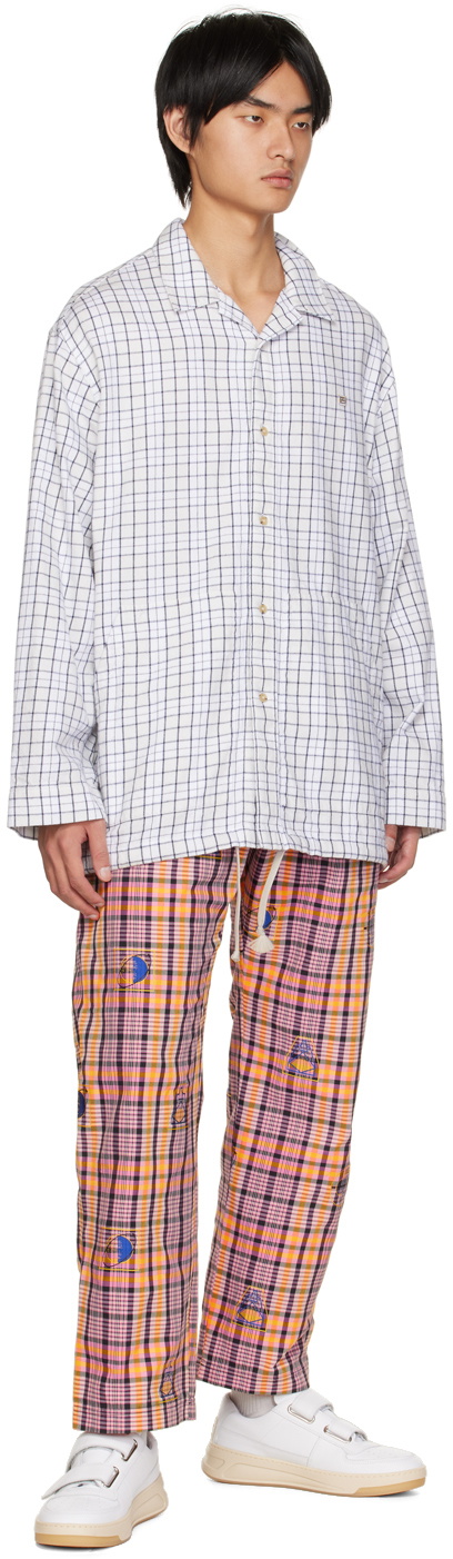 Henrik Vibskov Pink Check Trousers Henrik Vibskov