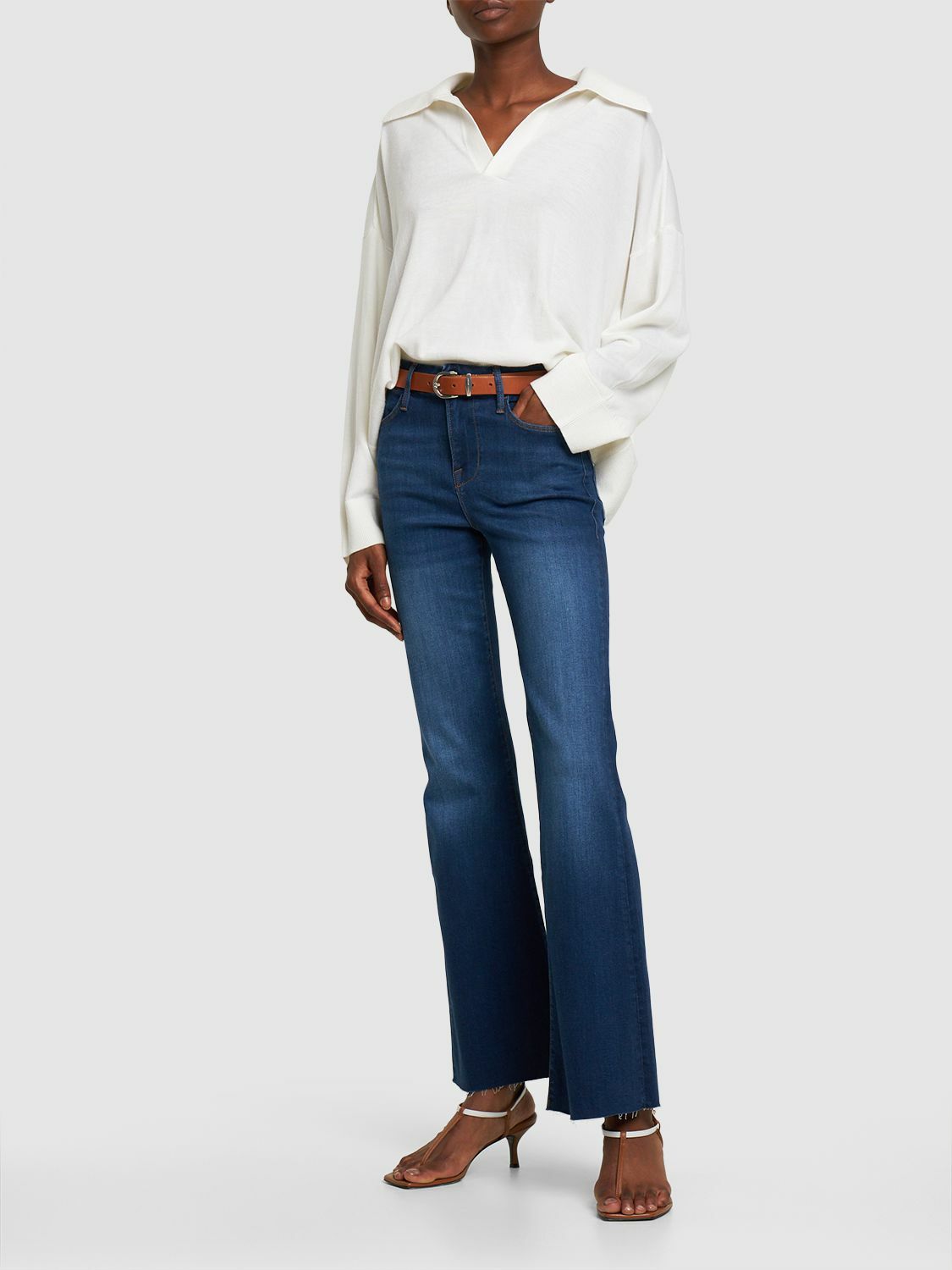FRAME - Le Easy Flared Straight Jeans Frame Denim