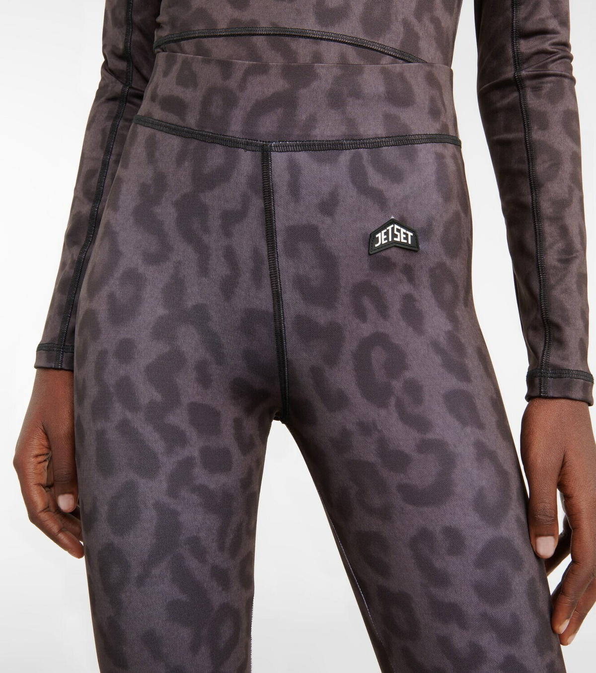Jet Set Leopard-print ski leggings Jet Set