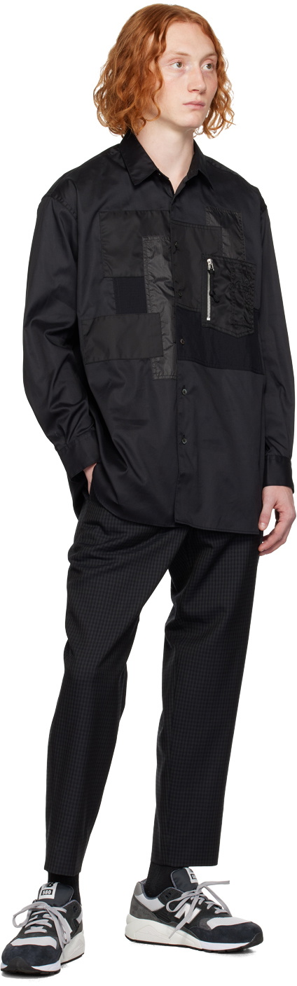 Comme des Garçons Homme Black Patches Shirt Comme des Garcons Homme