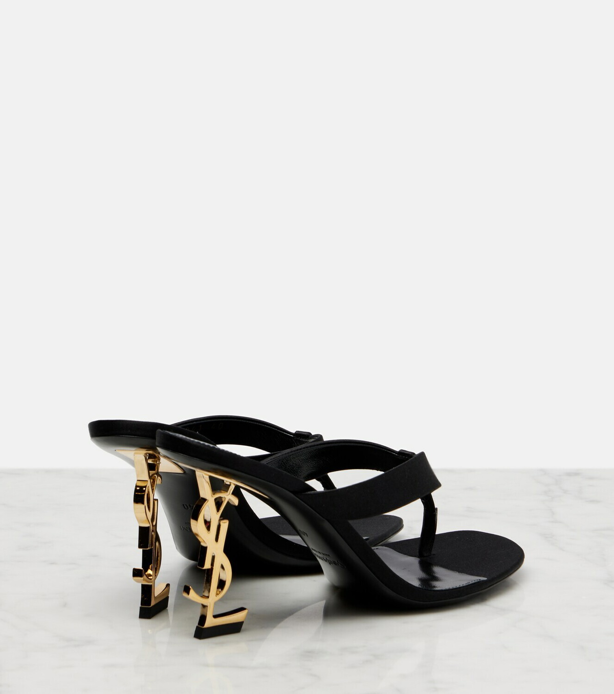 Saint Laurent Opyum 85 satin crêpe mules Saint Laurent