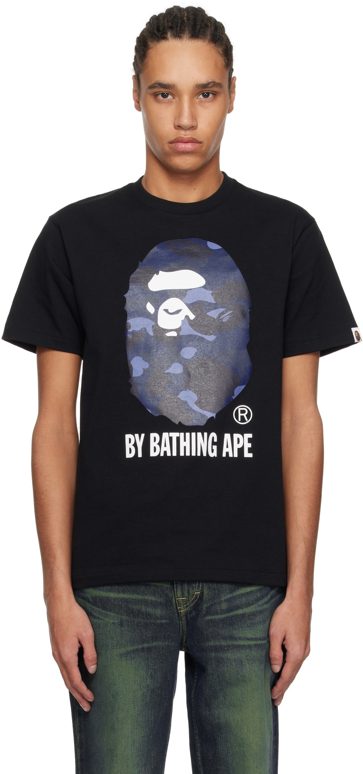 BAPE Black Color Camo 'By Bathing Ape' T-shirt A Bathing Ape