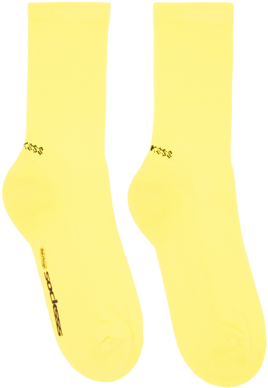 SOCKSSS Two-Pack Yellow & Purple Socks Socksss