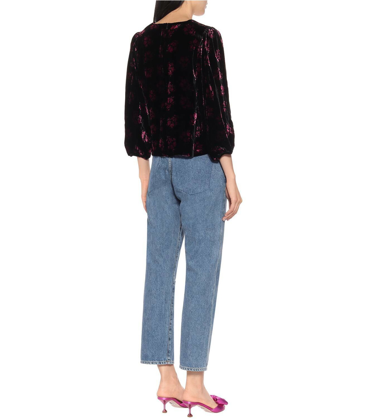 Rixo Millie velvet top Rixo