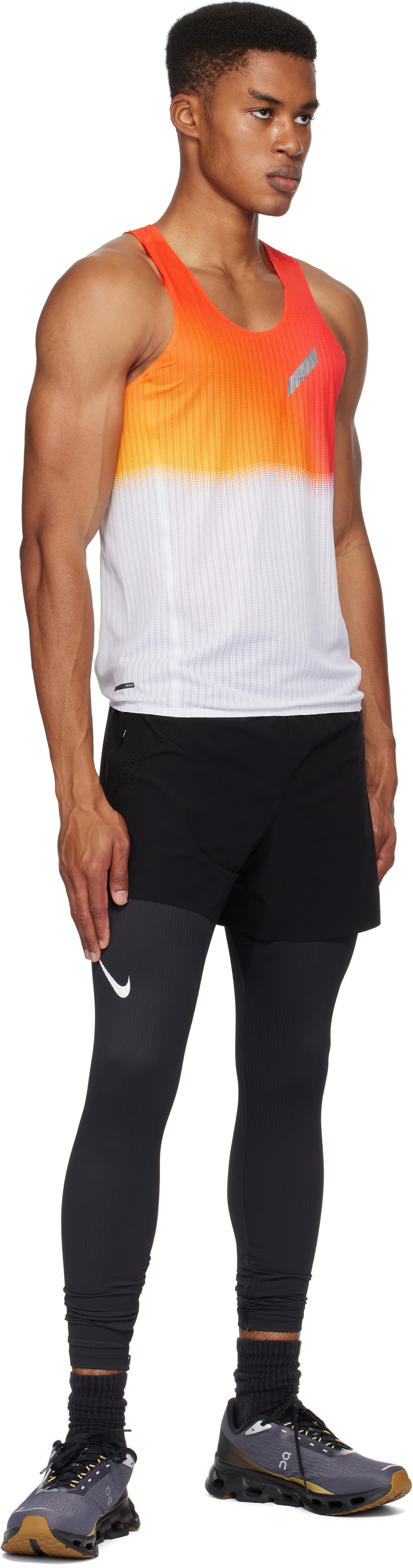 Soar Running Red & White Race Tank Top Soar Running
