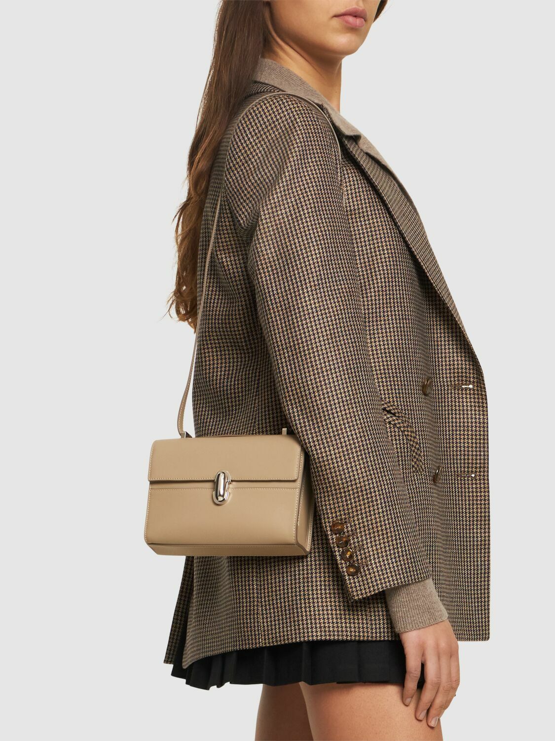 SAVETTE The Symmetry 19 Leather Shoulder Bag Savette
