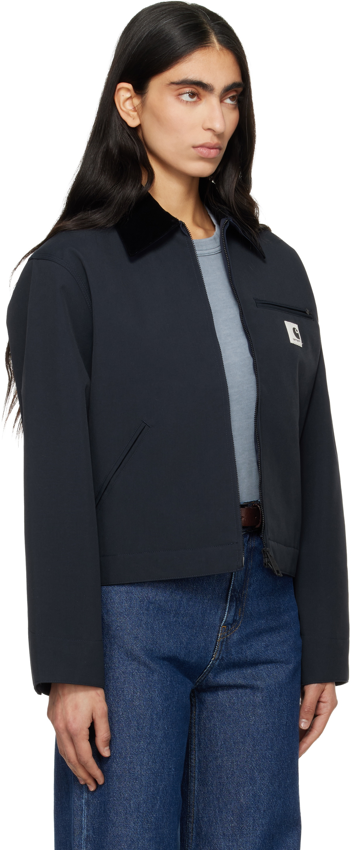 Carhartt Work In Progress Navy Newkirk Summer Jacket Carhartt WIP