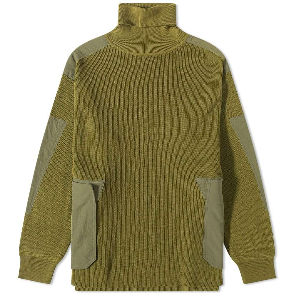 Norbit by Hiroshi Nozawa Men's Cordura Knit Turtle Neck Sweat in Olive ...