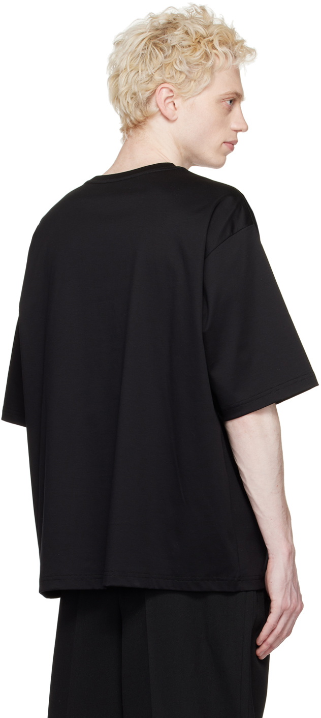 Lanvin Black Embroidered Trim T-Shirt Lanvin