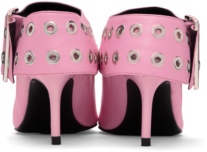 Abra Pink Big Belt Heels ABRA