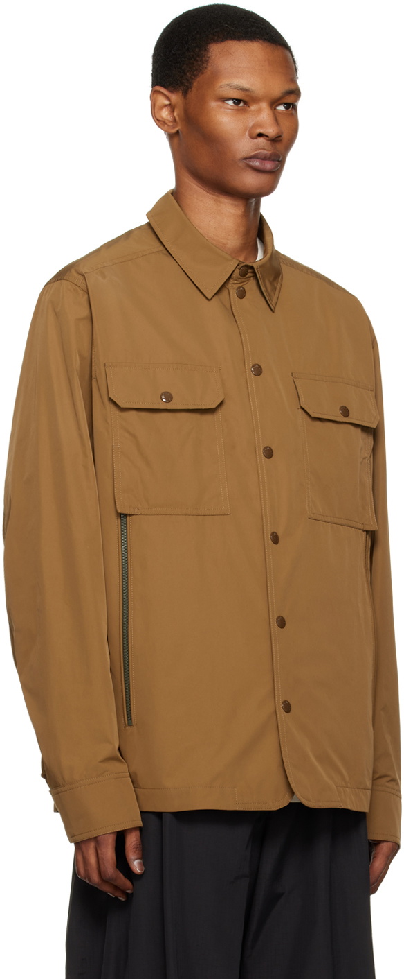 Moncler Brown Flap Pockets Jacket Moncler