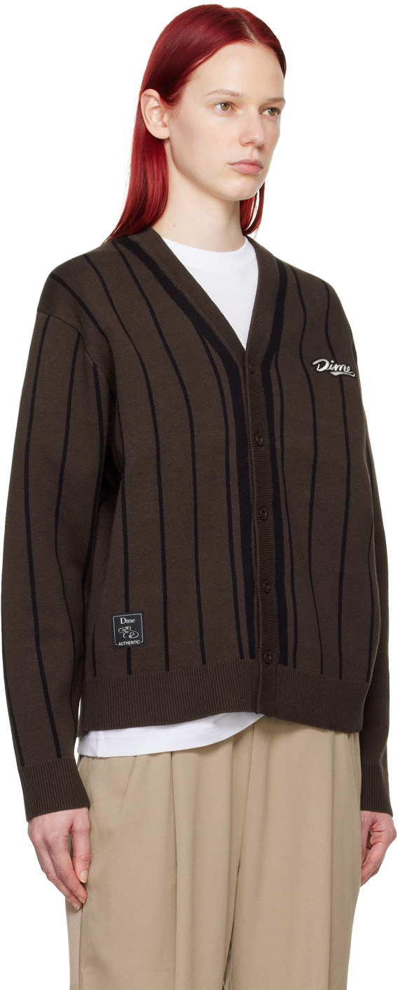 Dime Brown Baseball Cardigan Dime