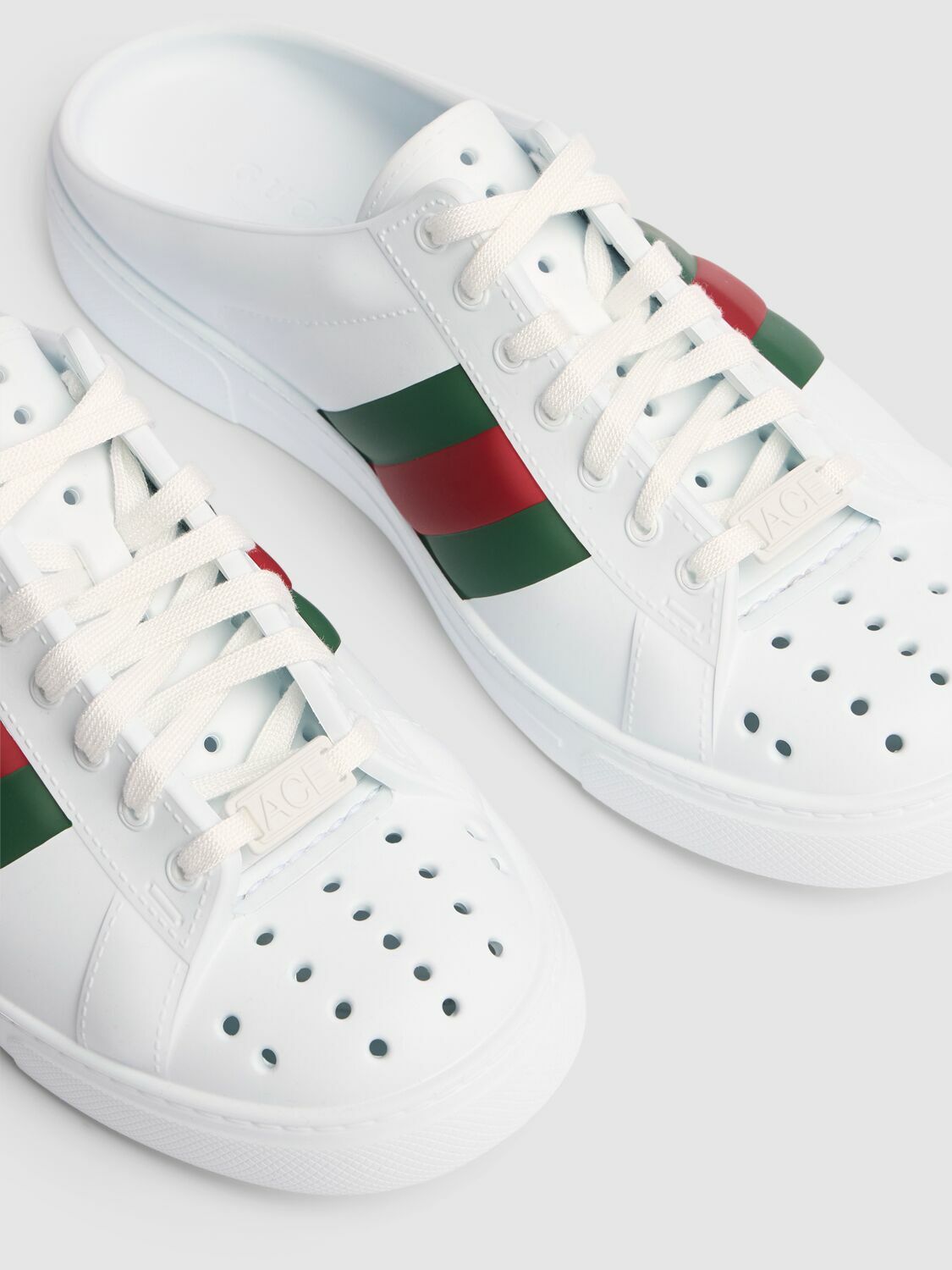 GUCCI Ace Sabot Rubber Mules Gucci
