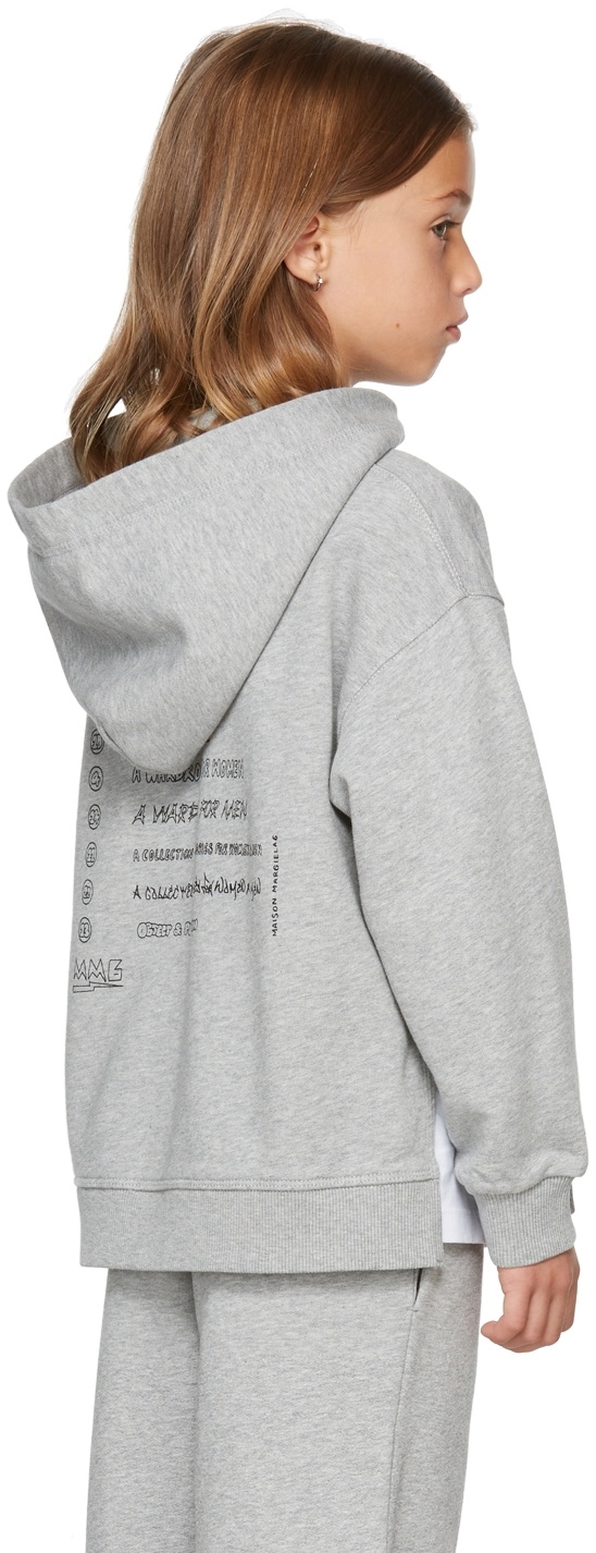 MM6 Maison Margiela Kids 'MM6' Zip-Up Hoodie MM6 Maison Margiela