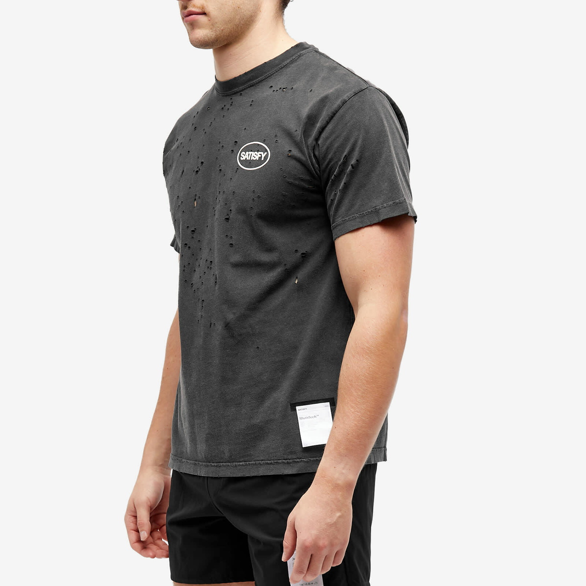 Satisfy Men's MothTech T-Shirt in Aged Black Satisfy
