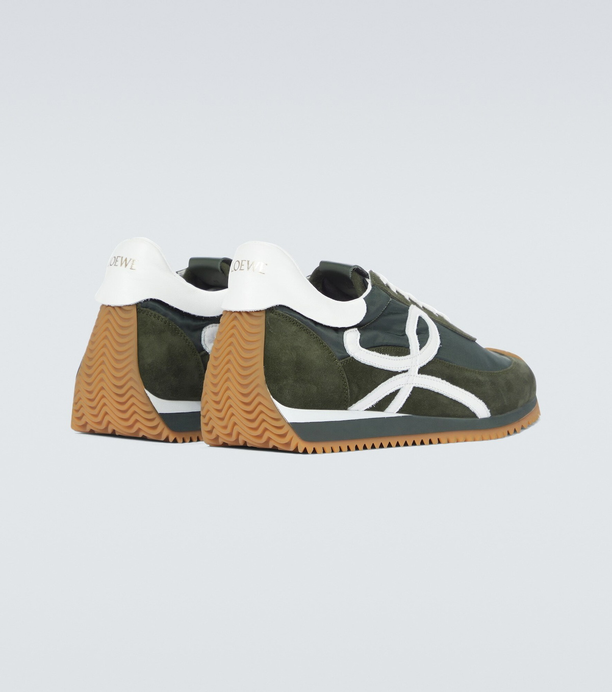 Loewe - Flow Runner suede-trimmed sneakers Loewe
