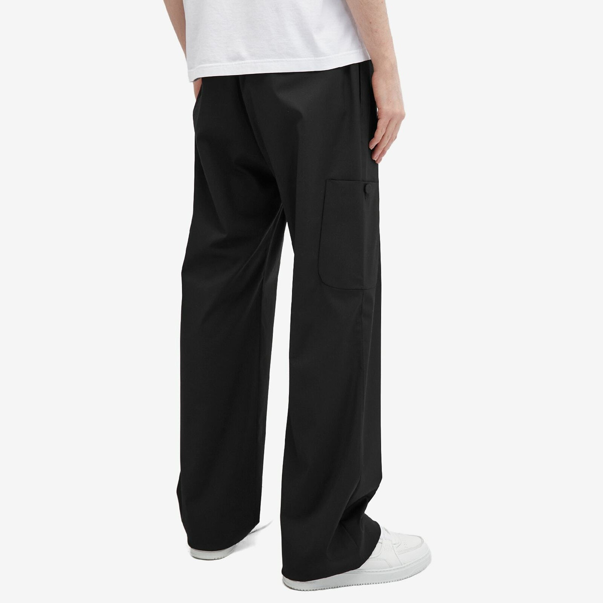 Palm Angels Men's Monogram Cargo Pants in Black Palm Angels