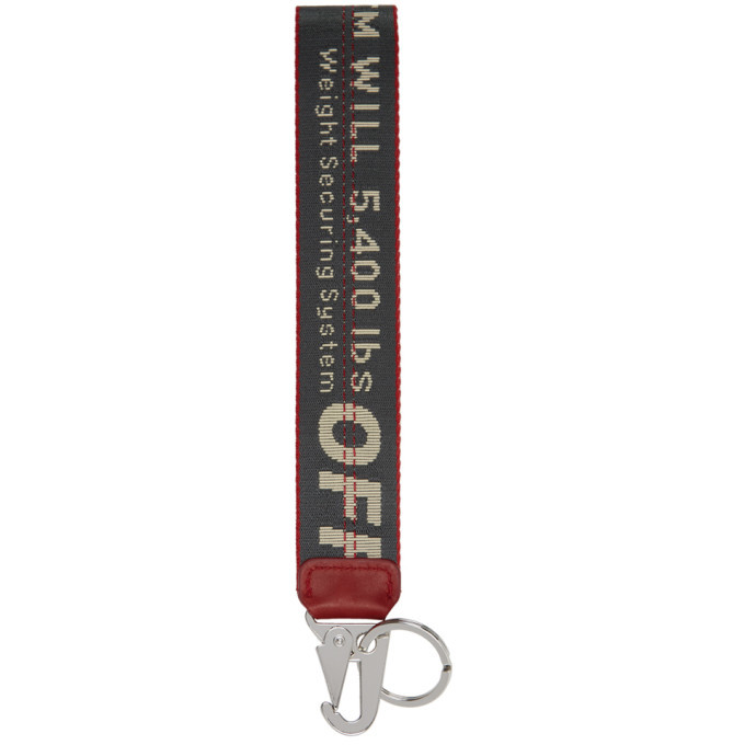 Off-White Grey Industrial Keychain Off-White