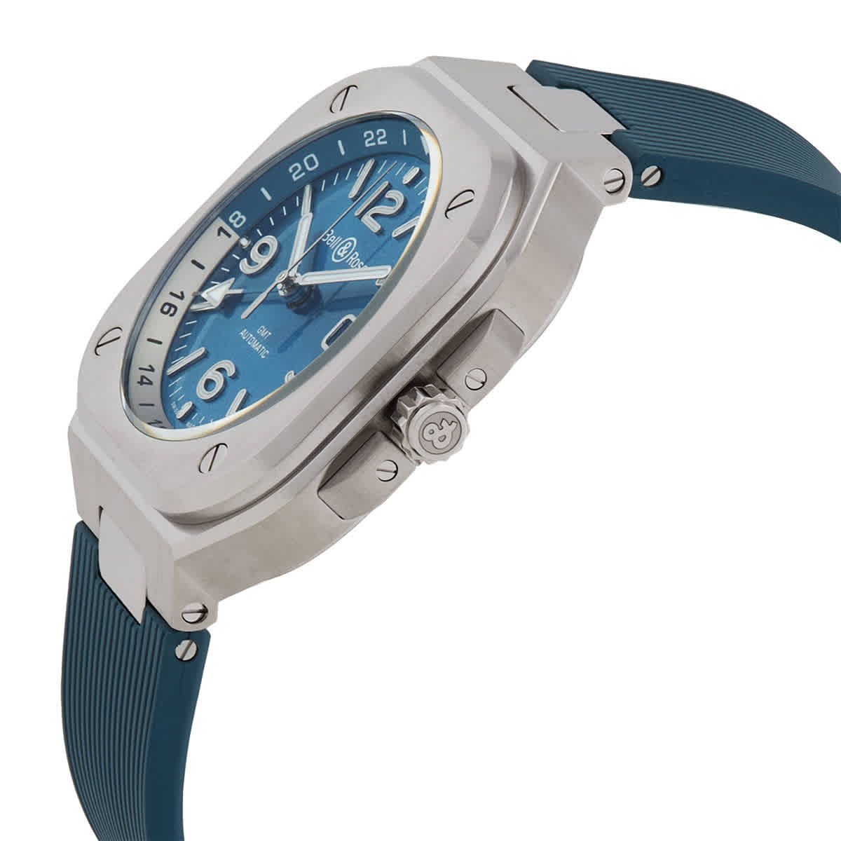 Bell and Ross Sky Blue BR 05 GMT Automatic Mens Watch BR05G-PB-ST/SRB ...