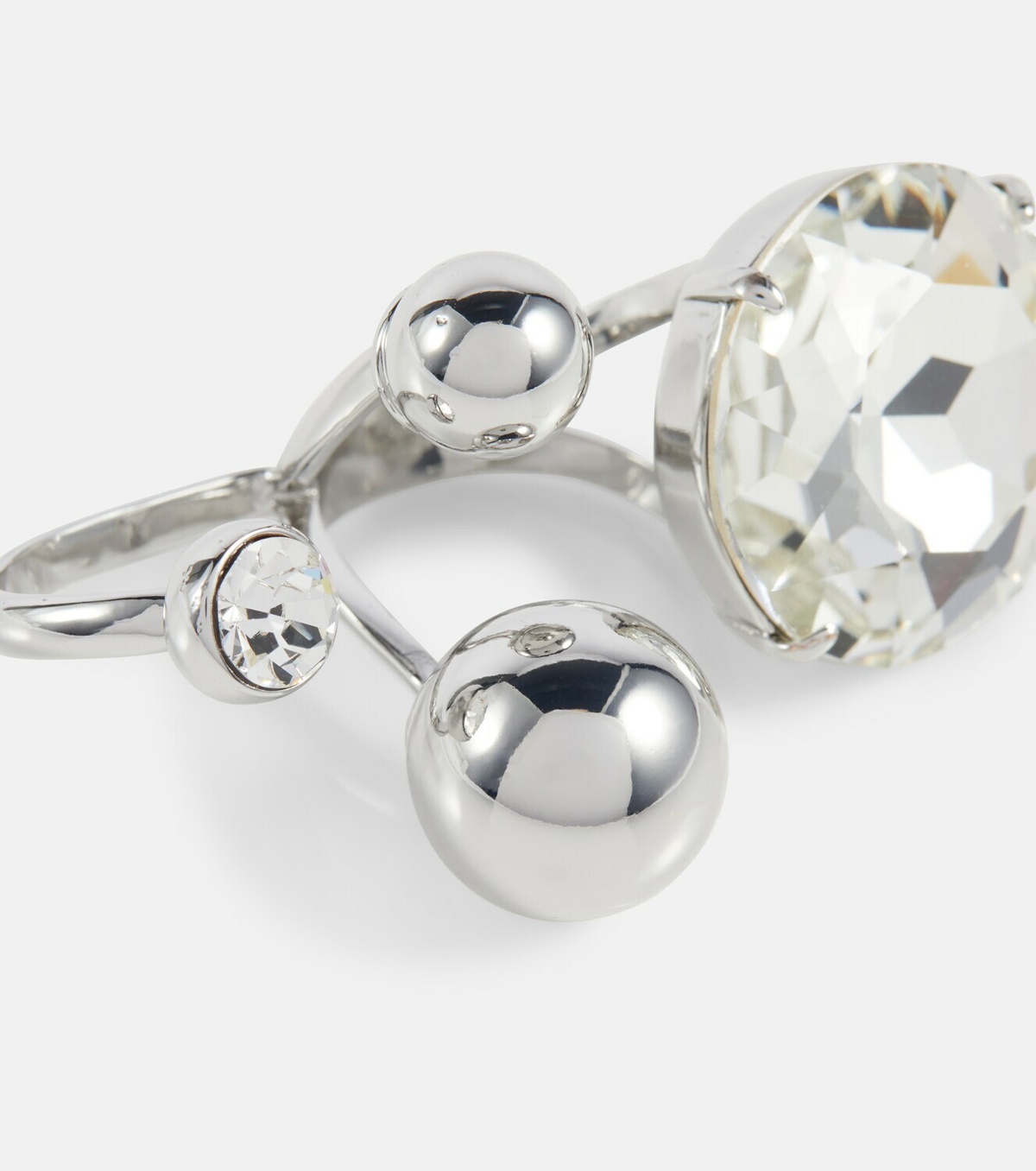 Area Crystal-embellished ring AREA