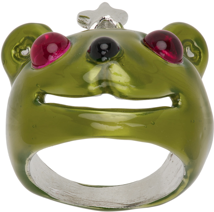 Collina Strada Green Princess Bear Ring Collina Strada
