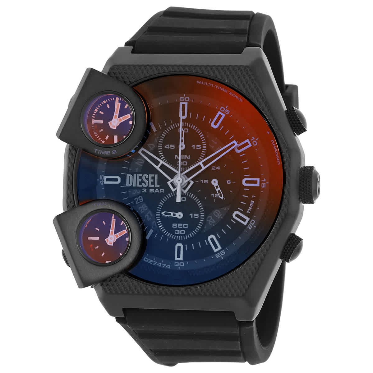 Diesel Sideshow Chronograph Quartz Black Dial Mens Watch DZ7474 Diesel