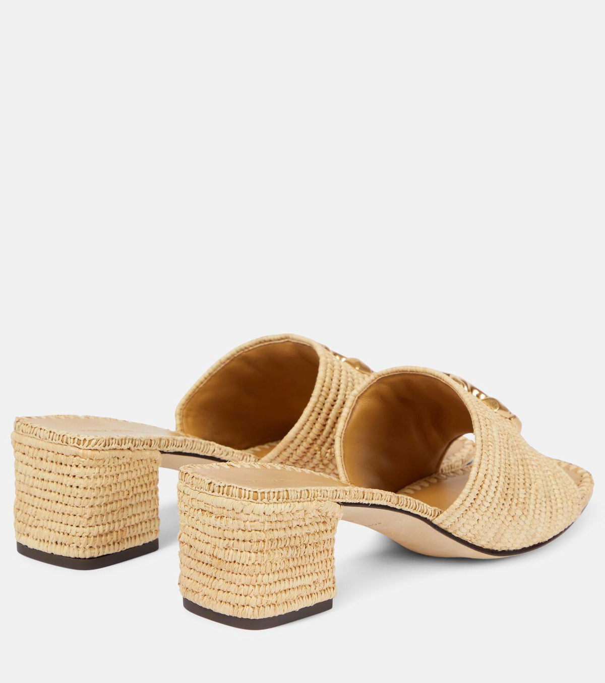Tory Burch Elanor raffia mule sandals Tory Burch